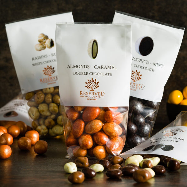 Chokolademandler og dragée - Reserved Chocolate – Selected Gourmet ...